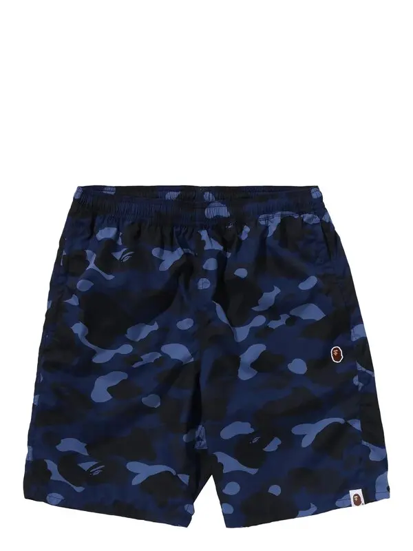 BAPE Color Camo Ape Head Beach Shorts - Blue