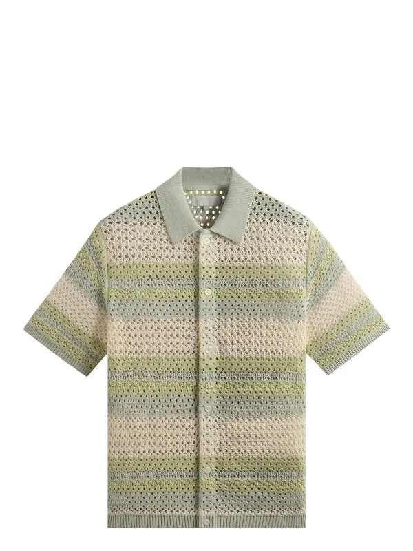 Kith Thompson Crochet Button Down Shirt 'breath - Multicolor