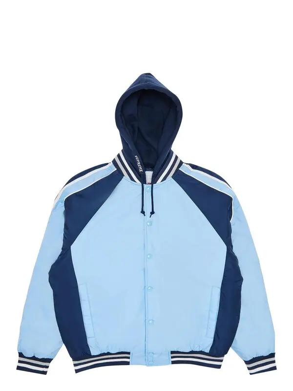 Supreme Hooded Stadium Jacket - Blue