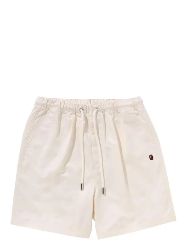 BAPE Ape Head 2 Pleat Easy Chino Shorts - Cream