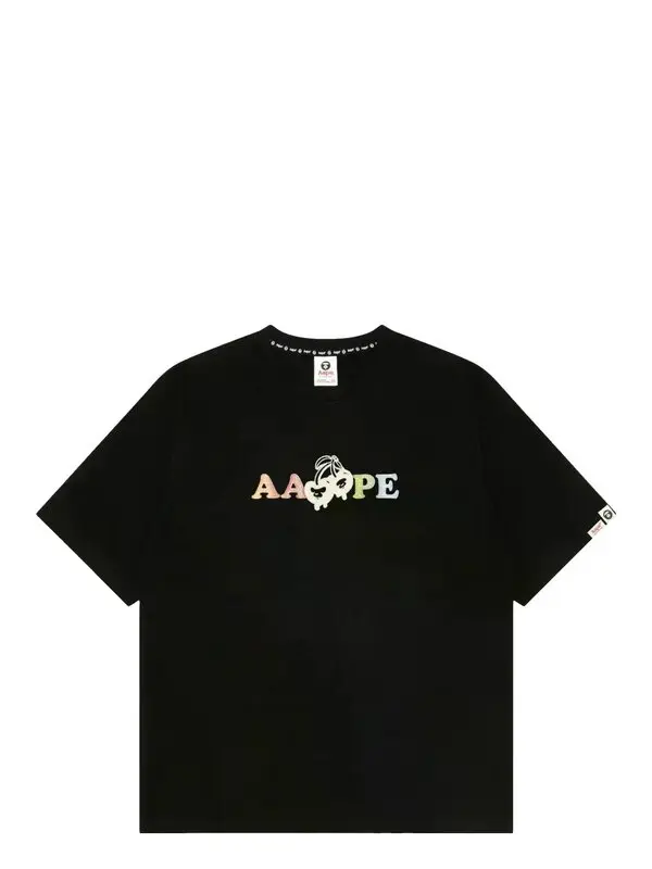 A BATHING APE Aape * Cherry-print T-shirt - Black