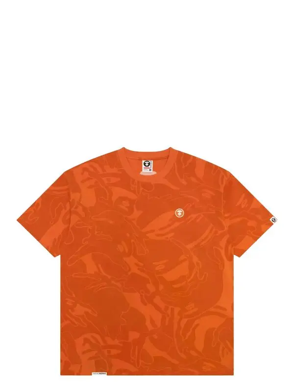 AAPE BY *A BATHING APE® Camouflage-print T-shirt - Orange