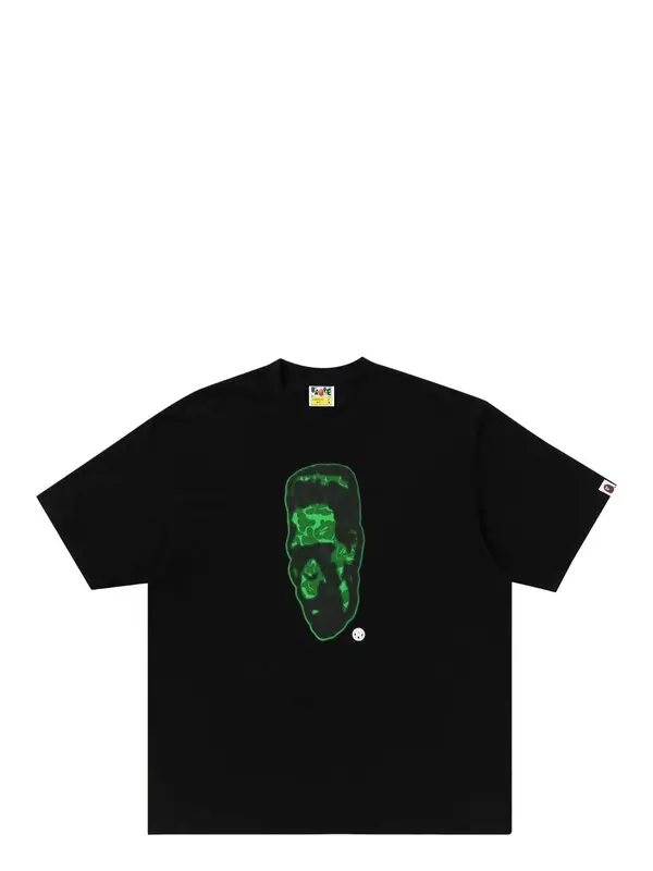 A BATHING APE Spray Frankenstein Relaxed Fit Tee - Black