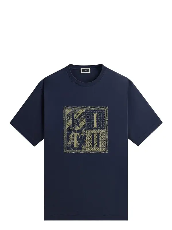 Kith Batik Block Print Vintage Tee 'vista - Blue