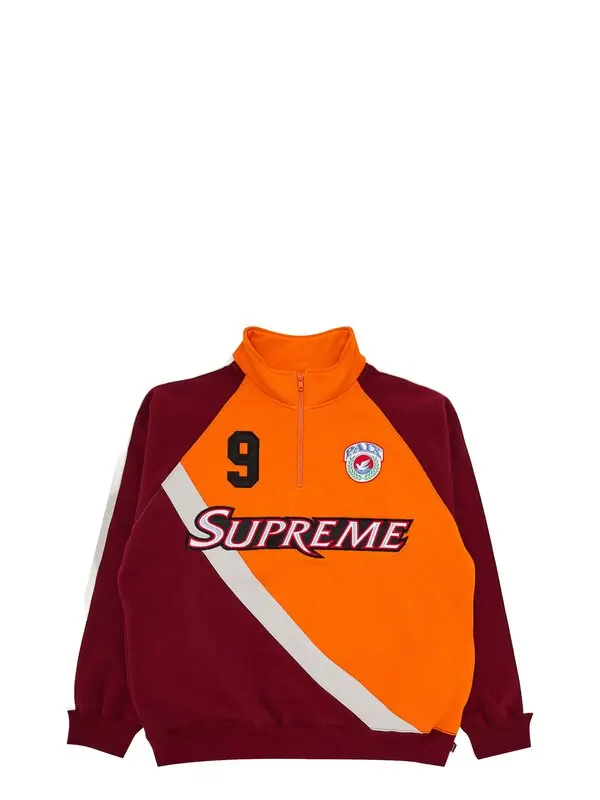 Supreme Equipé Half Zip Sweatshirt 'dark - Orange