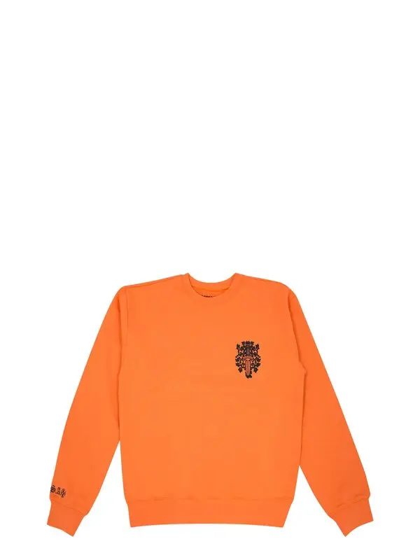 Chrome Hearts Vine Dagger Crewneck Sweatshirt - Orange