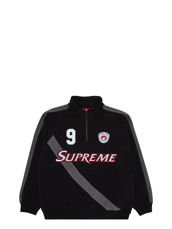 Supreme Equipé Half Zip Sweatshirt - Black