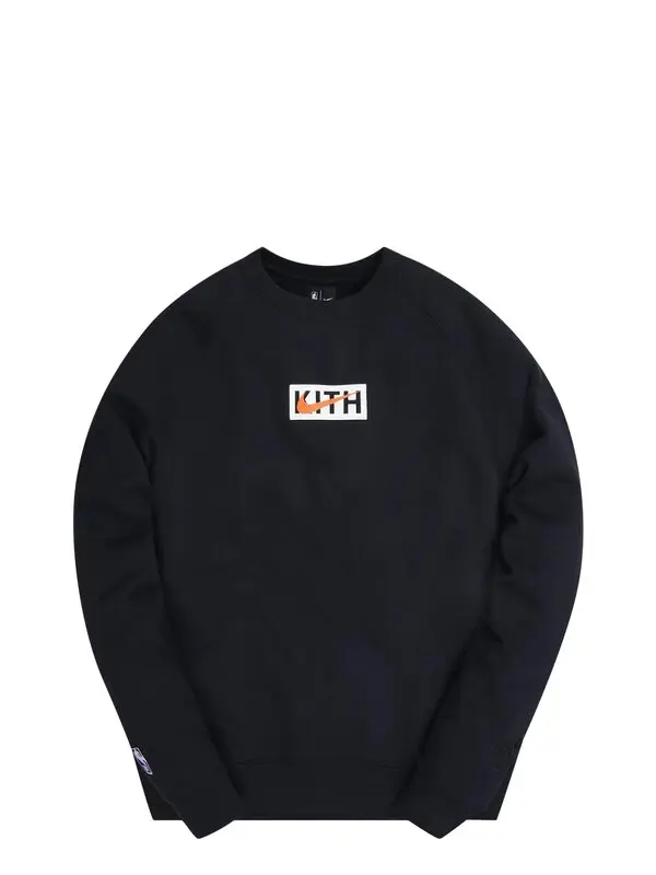 Kith Nike For New York Knicks Fleece Crewneck - Black