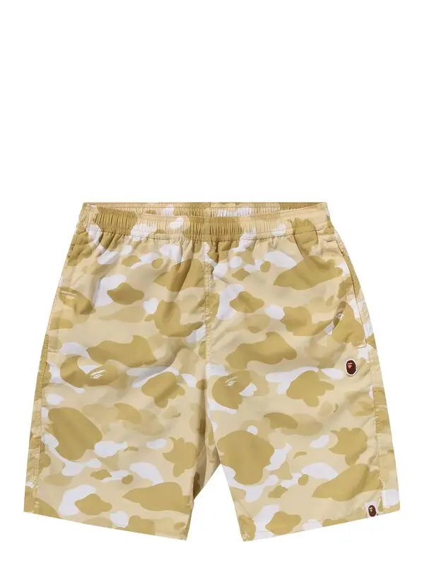 BAPE Color Camo Ape Head Beach Shorts - Yellow