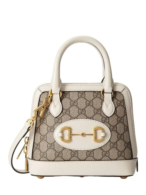 Gucci Horsebit 1955 Mini Top Handle Bag - Cream