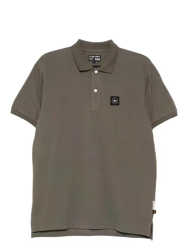 Izzue Logo-patch Polo Shirt - Green