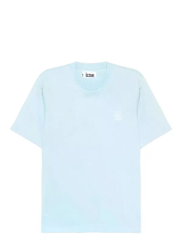 Izzue Logo-embroidered T-shirt - Blue