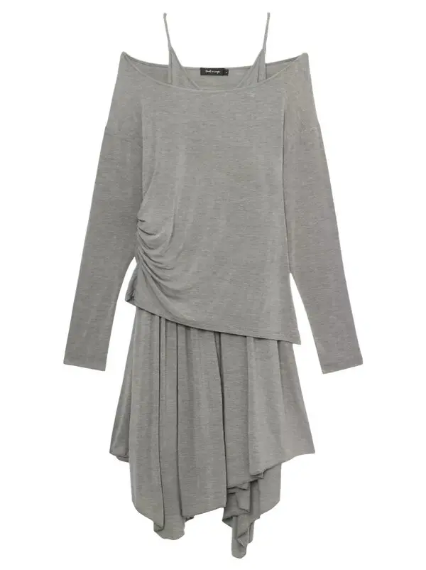 TOUT A COUP Asymmetric Dress - Grey