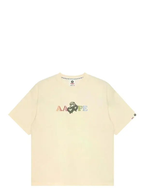 A BATHING APE Aape * Cherry-print T-shirt - Neutrals
