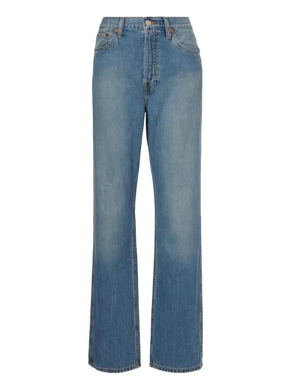 RE/DONE 90s High-rise Straight Leg Jeans - Blue