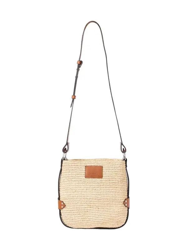 Isabel Marant Étoile Bayia Mini Raffia Shoulder Bag - Beige