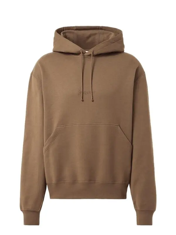 Saint Laurent Logo Embroidered Hoodie - Green