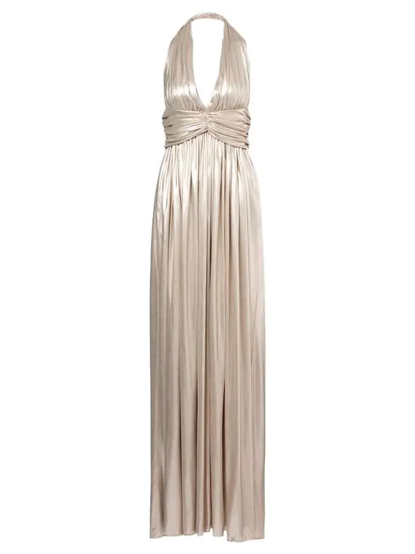 Giambattista Valli Halterneck Open-back Gown - Gold