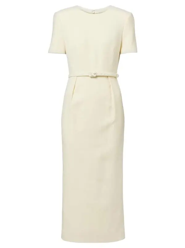 Roland Mouret Wool Cocktail Dress - Yellow