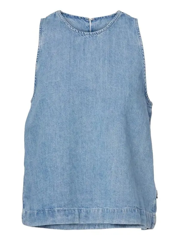 7 For All Mankind Kansas Denim Top - Blue