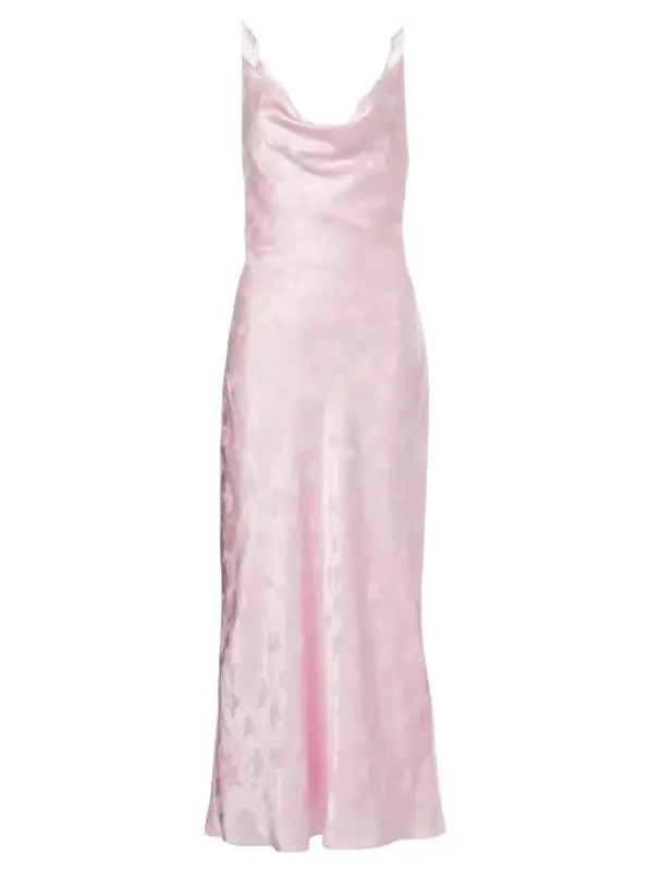 ROTATE BY BIRGER CHRISTENSEN Bridal Silk Satin Midi Dress - Pink
