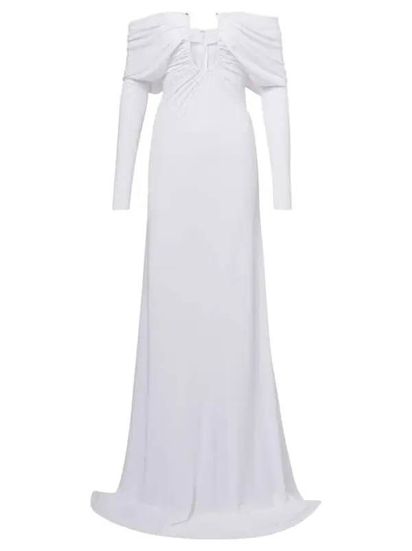 Christopher Esber Arched Palm Maxi Dress - White