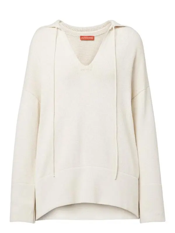 Altuzarra Spike Silk-blend Sweater - White