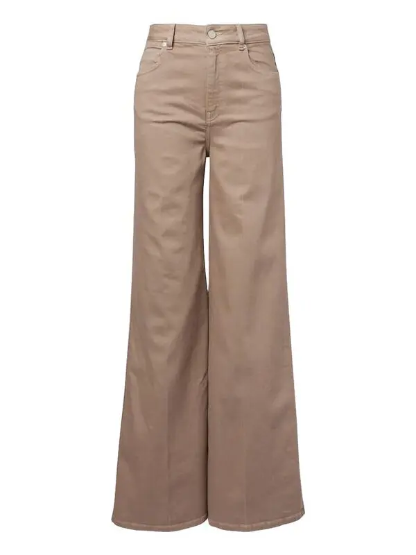 JOSEPH Abbey Wide-leg Jeans - Beige