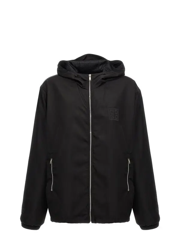 Givenchy Logo Anorak - Black