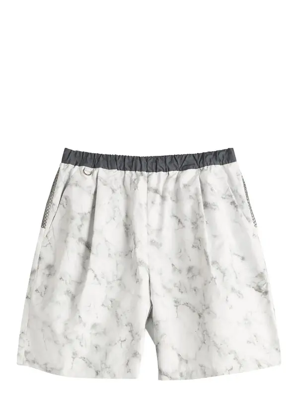 UNIFORM EXPERIMENT Marble Tech Shorts - White