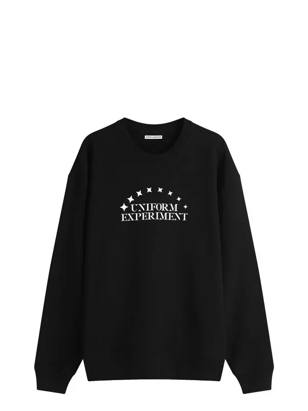 UNIFORM EXPERIMENT Stencil Logo Sweatshirt - Black