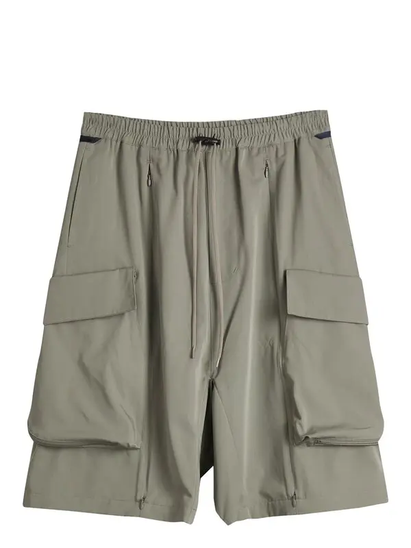 POLIQUANT Deformed Cargo Pocket Jungle Trousers - Sand Grey