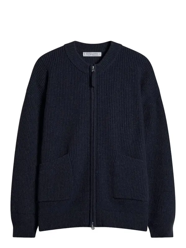 FRIZMWORKS Deck Zip Up Cardigan - Navy