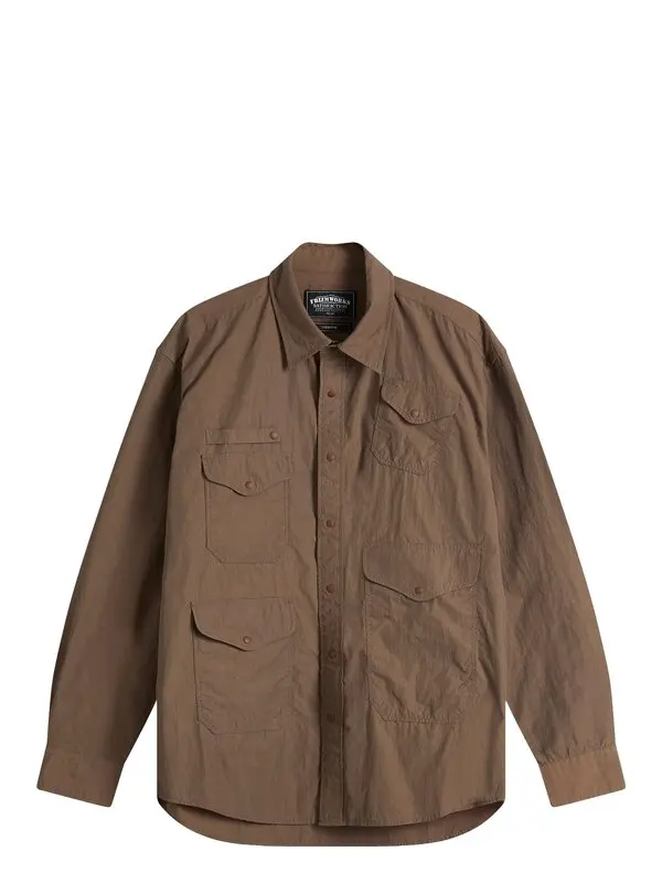 FRIZMWORKS Nylon Utility Overshirt - Brown