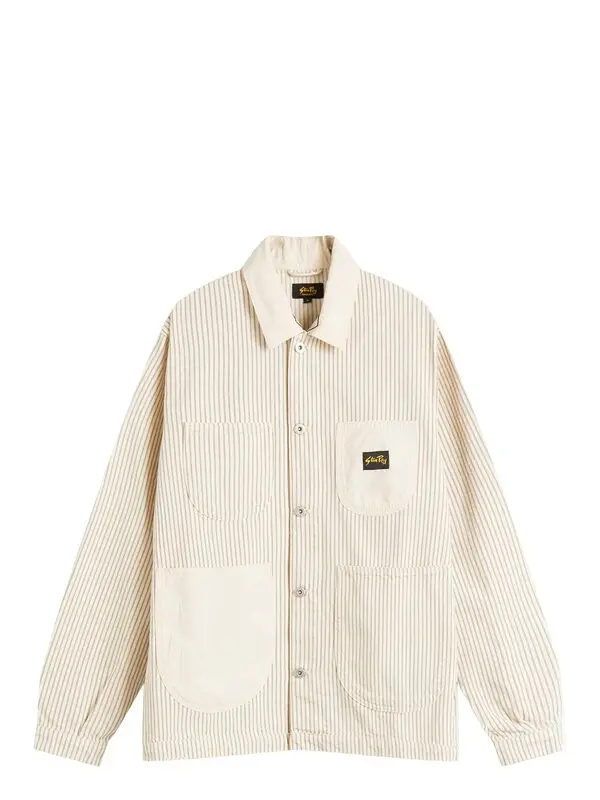 STAN RAY Hickory Stripe Coverall Jacket - Hickory Mix