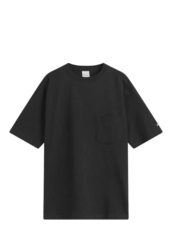 SNOW PEAK Recycled Cotton Heavy T-shirt - Black