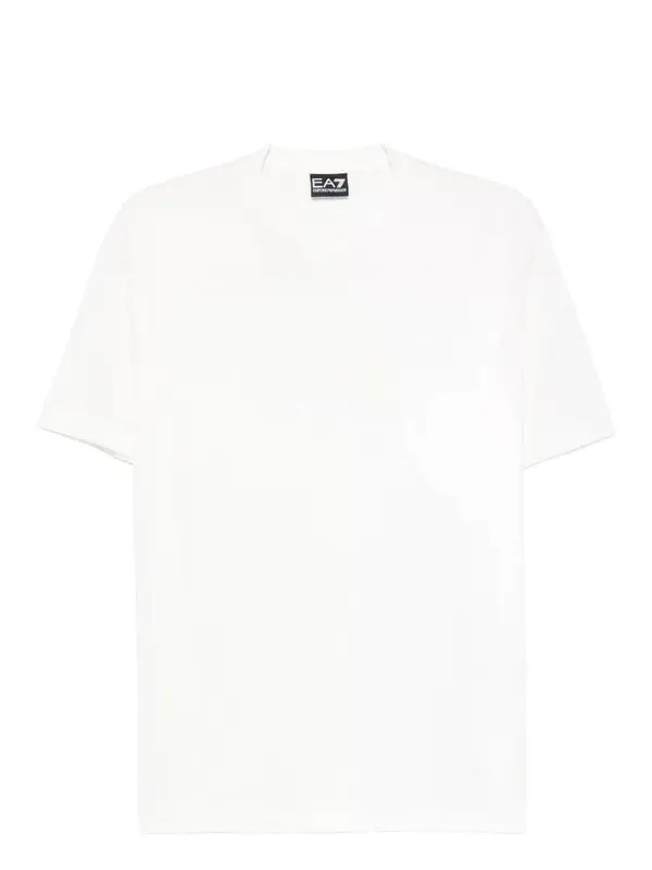Emporio Armani Flocked-logo T-shirt - White