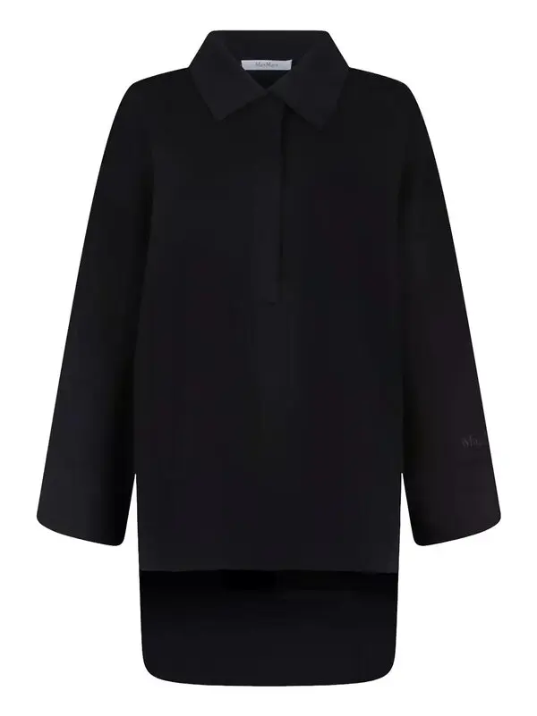 Max Mara Logo-print Cape - Black