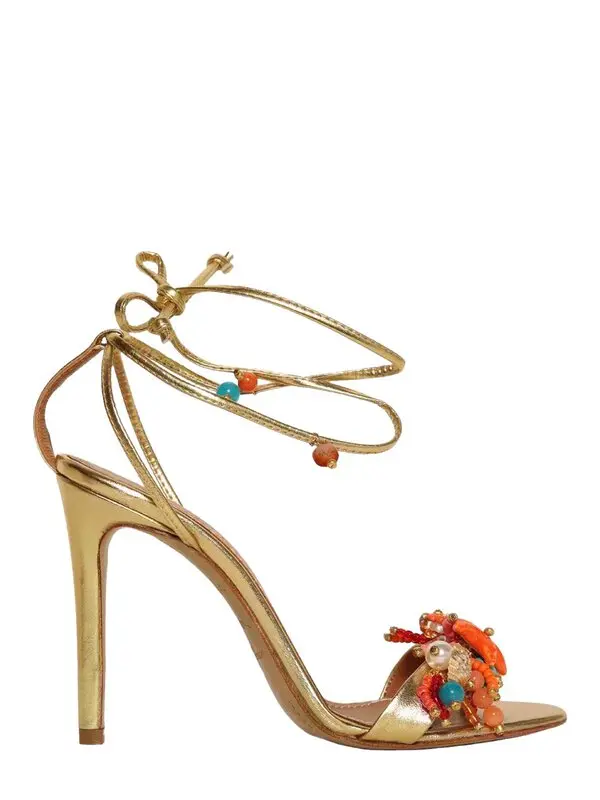 ALAMEDA TURQUESA 110mm Bahamas Sandals - Gold
