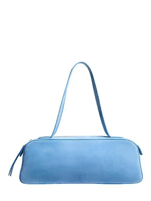 Khaite Simona Suede Shoulder Bag - Sky Blue