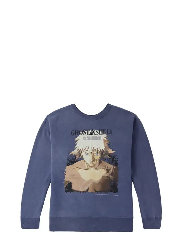 SAINT MXXXXXX Ghost In The Shell Printed Sweatshirt - Blue