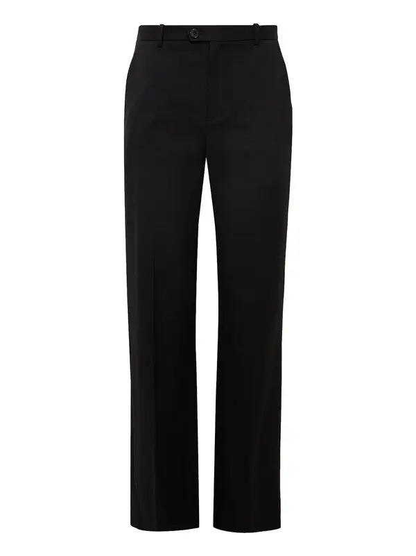THE ROW Alistaire Straight-leg Trousers - Black