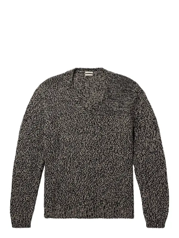 Massimo Alba Jacob Organic Cotton And Mulberry Silk-blend Sweater - Gray