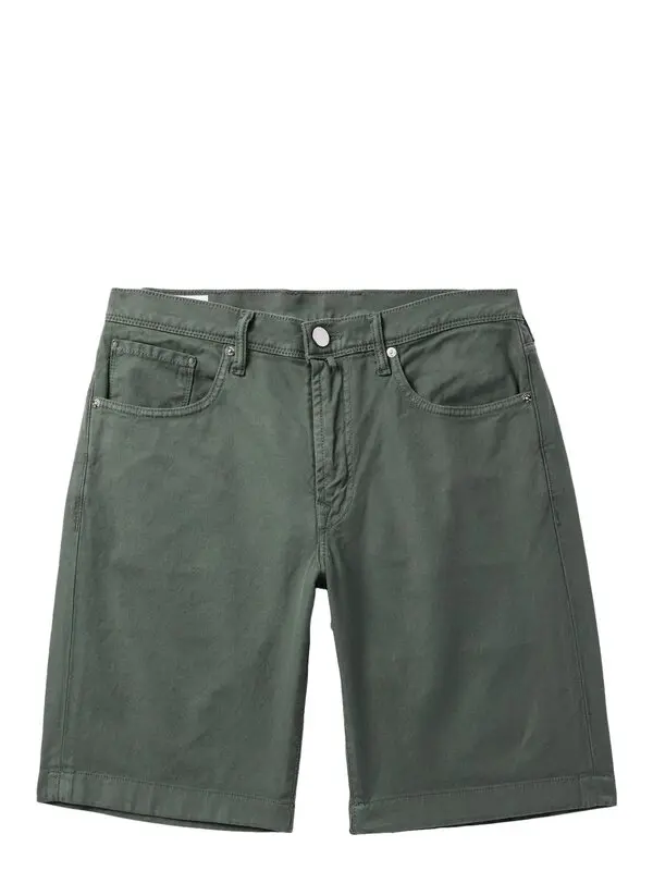 Incotex Blue Division Denim Shorts - Green