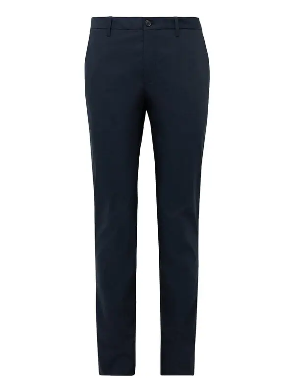 Incotex Teknosartorial Slim-fit Cotton-blend Poplin Trousers - Blue
