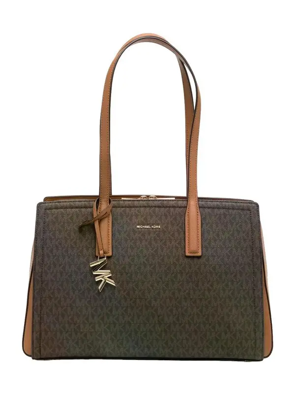 Michael Kors Logo Print Tote - Brown