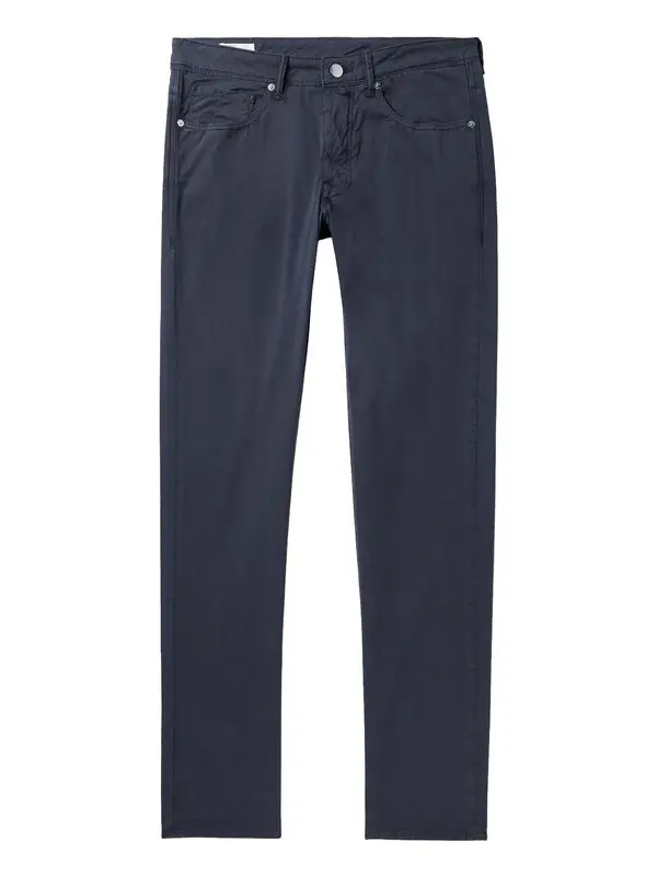Incotex Division Slim-fit Stretch-cotton Twill Trousers - Blue