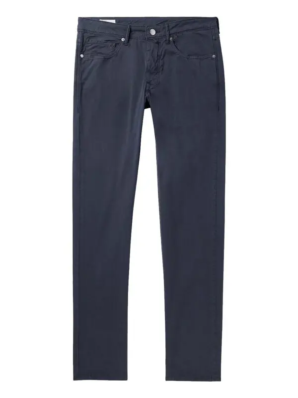SLOWEAR Incotex Division Slim-fit Stretch-cotton Twill Trousers - Blue