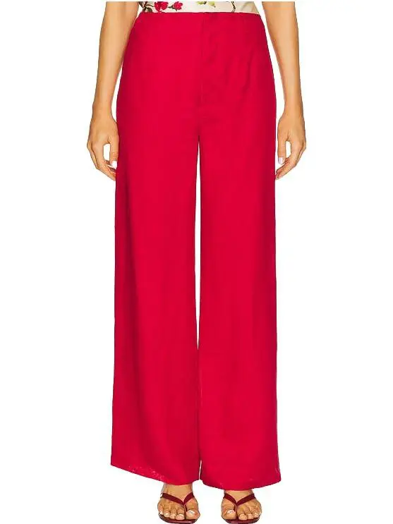 Cami Nyc Iracemi High Rise Pant - Red