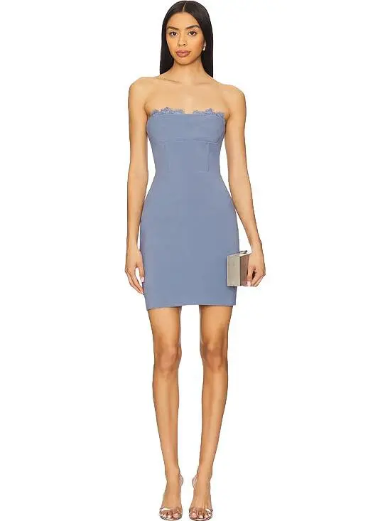 Astr The Label Melani Mini Dress - Blue